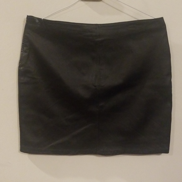 LOBILOBI | Skirts | Lobilobi Black Genuine Leather Skirt Size | Poshmark